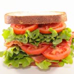 Traditional BLT sandwich (Bacon, Lettuce, Tomato) from America ...